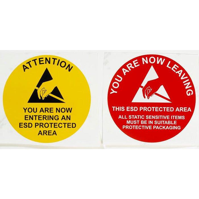 Round EPA Entry & Exit Signs | ESD Protected Area Signs